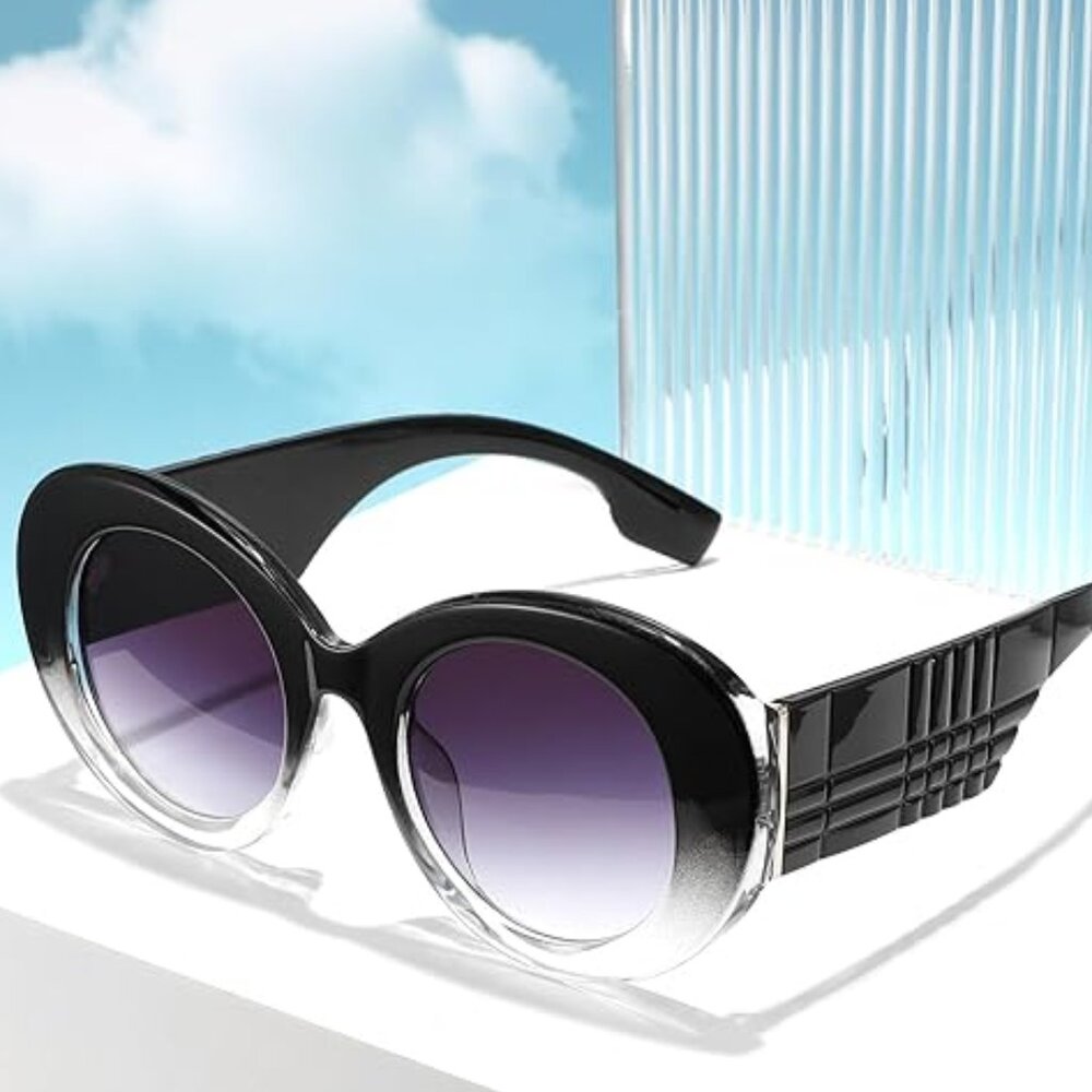 Luxury Oversized Oval Sunglasses Gem